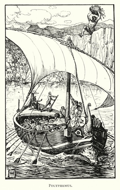 Odyssey: Polyphemus by George Percy Jacomb-Hood