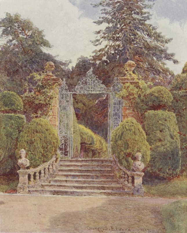 Brockenhurst, the Garden Gate by George Samuel Elgood