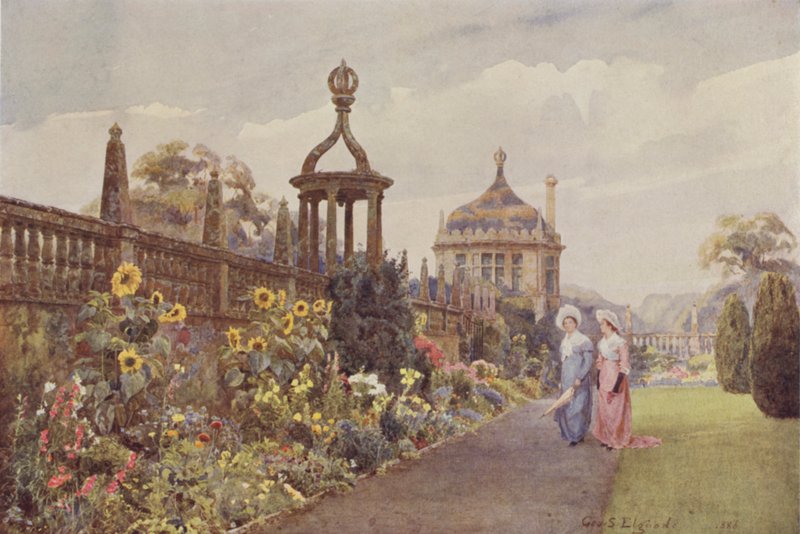 Montacute, Sunflowers by George Samuel Elgood