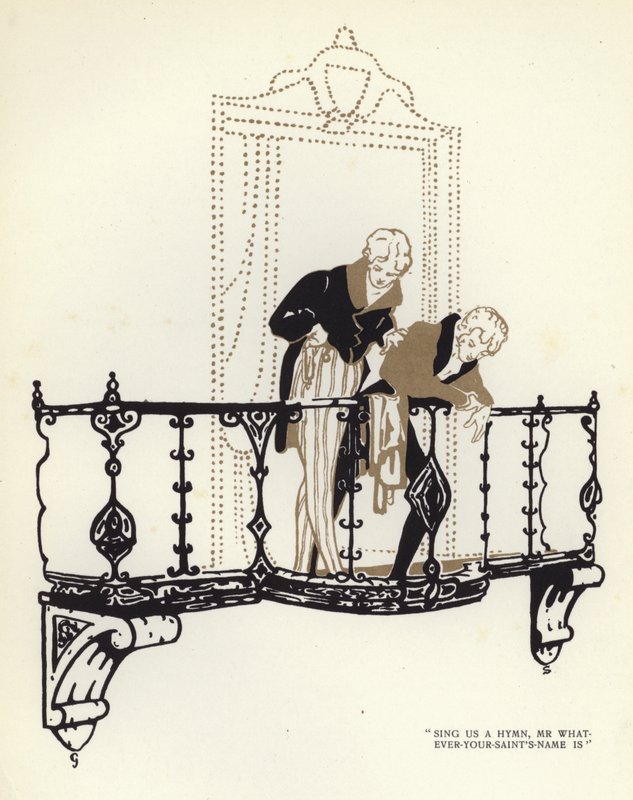 Illustration for The Happy Hypocrite by Max Beerbohm