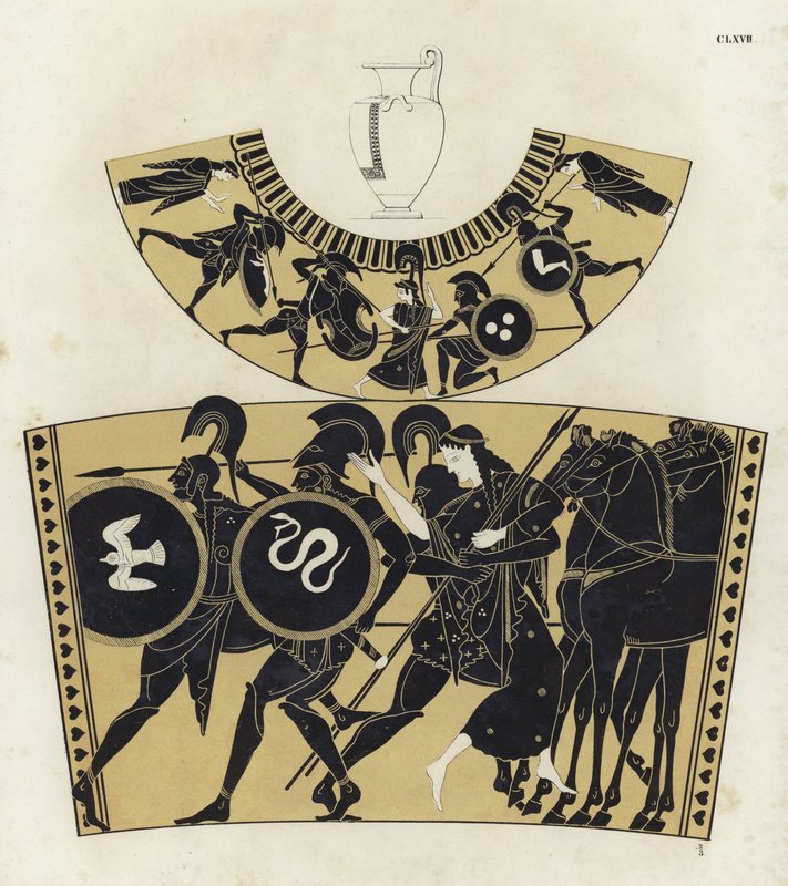 Battles in Ancient Greece by German School: Fine art print