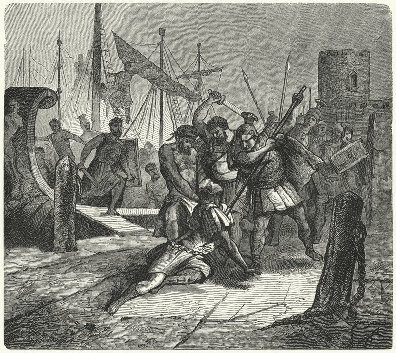 Roman Consul Lucius Cornelius Cinna Killed by His Own Soldiers in a Mutiny