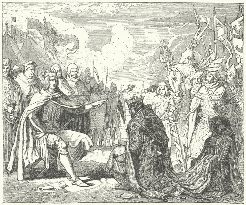 The restoration of Ottokar II as King of Bohemia by Rudolf of Habsburg