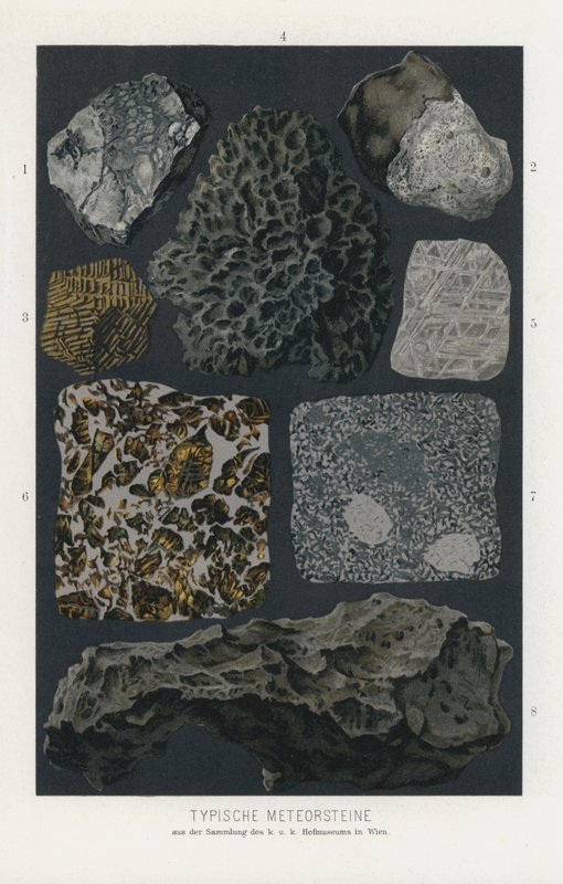 Types of meteorites by German School: Buy fine art print