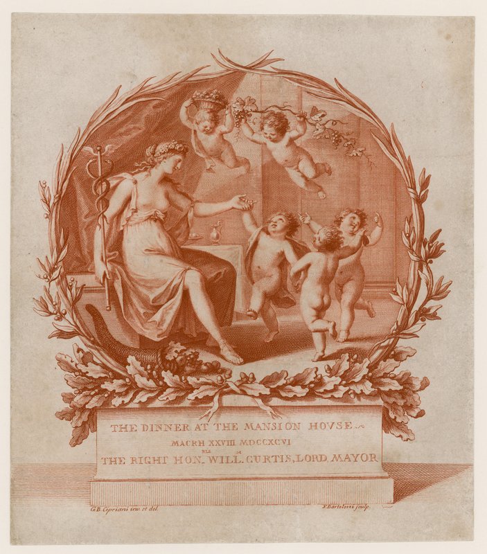 Invitation to Dinner at the Mansion House, London, on 28 March 1796