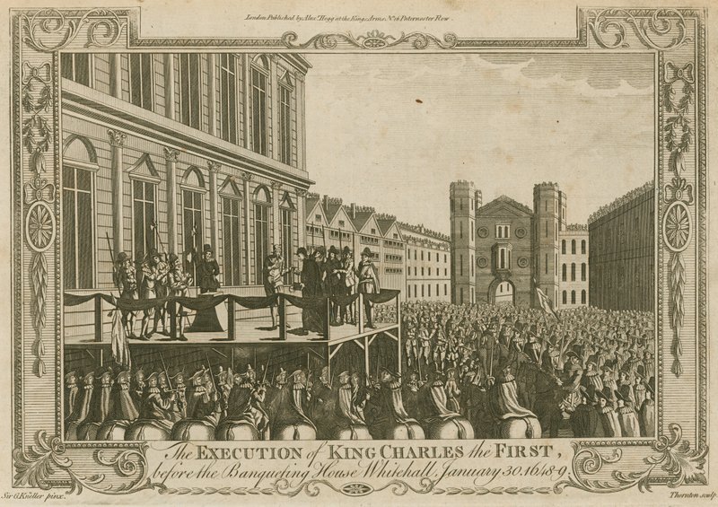 The execution of King Charles I before the Banqueting House, Whitehall ...