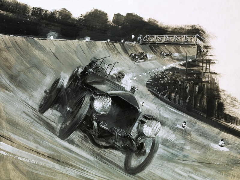Unidentified motor race by Graham Coton: Fine art print
