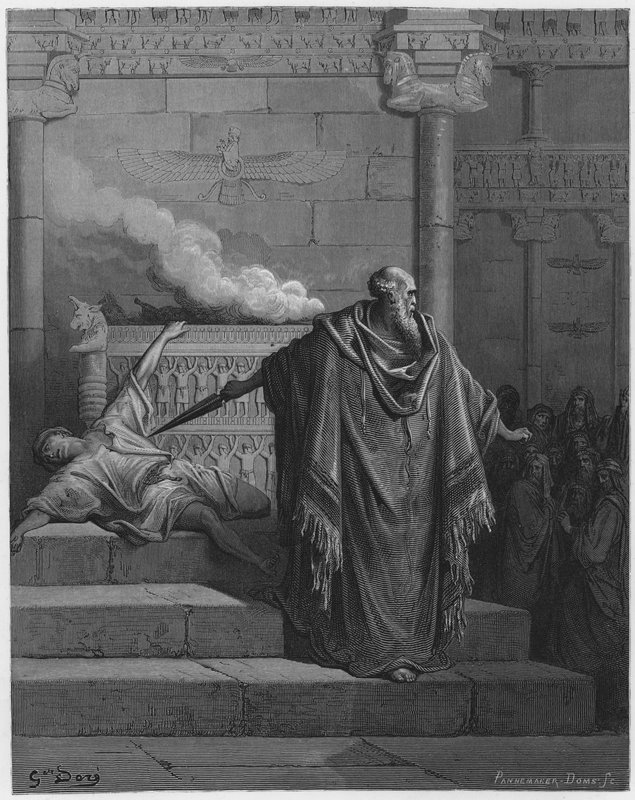 Mattathias and the Apostate by Gustave Dore