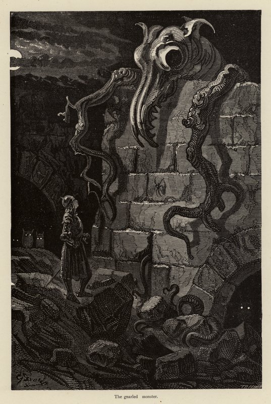 The Gnarled Monster by Gustave after Dore: Fine art print
