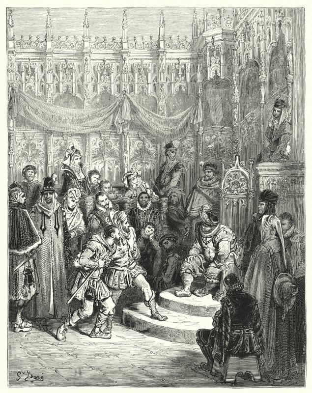 Gustave Dore's Don Quixote: "Governor Sancho Panza Administering Justice"