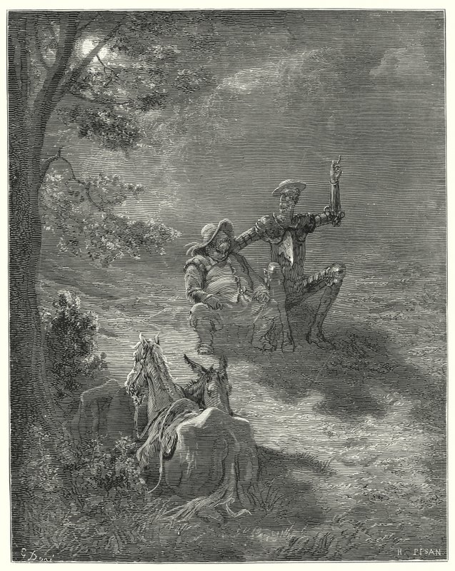 Gustave Dore's Don Quixote: "In such discourses they passed a great ...