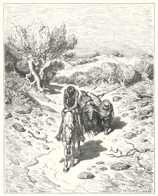 Gustave Dore's Don Quixote: 'They passed that day, and four more after ...
