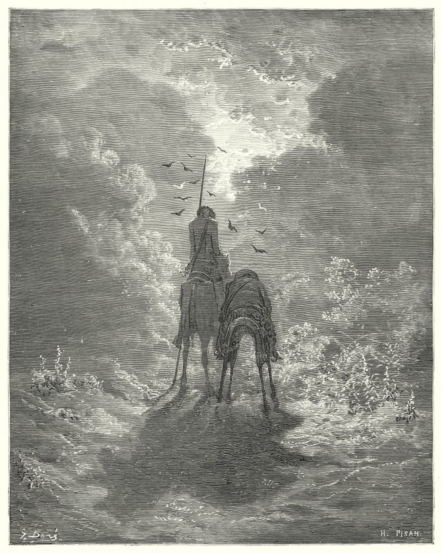 Gustave Dore's Don Quixote: 'We slept as soundly as if we had four ...