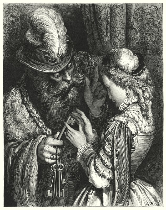 Blue Beard by Gustave Dore: Highest-quality art reproduction