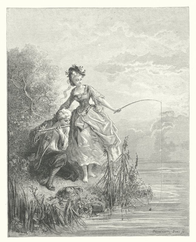 The Fables of La Fontaine: The Fish and the Shepherd Who Played on the ...
