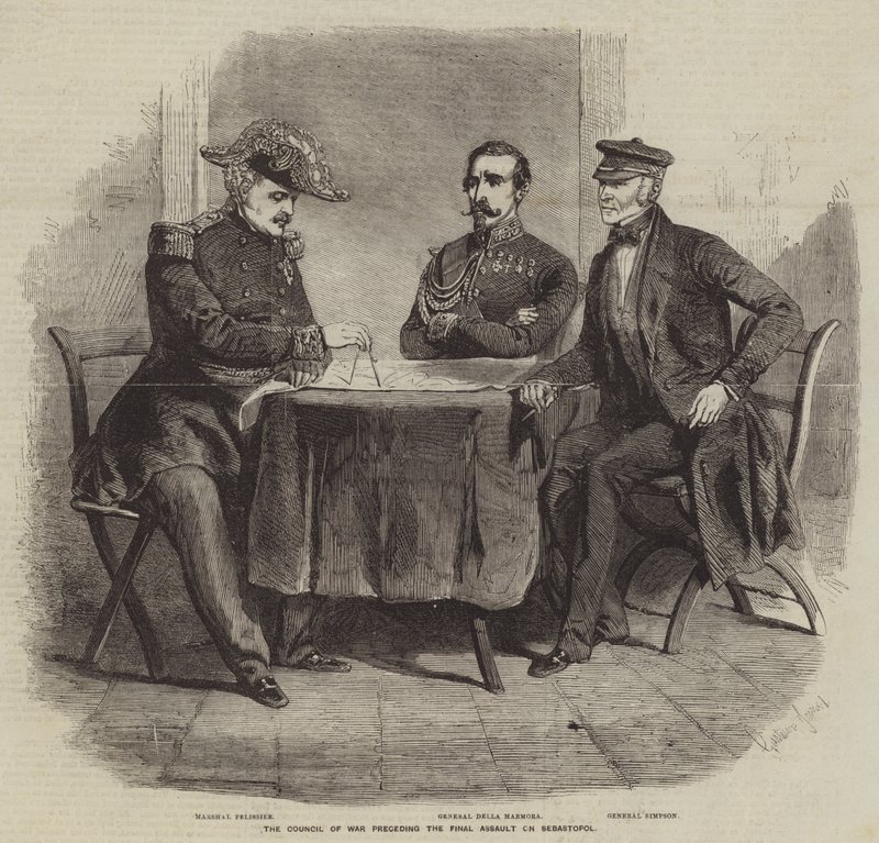 The Council of War preceding the Final Assault on Sebastopol