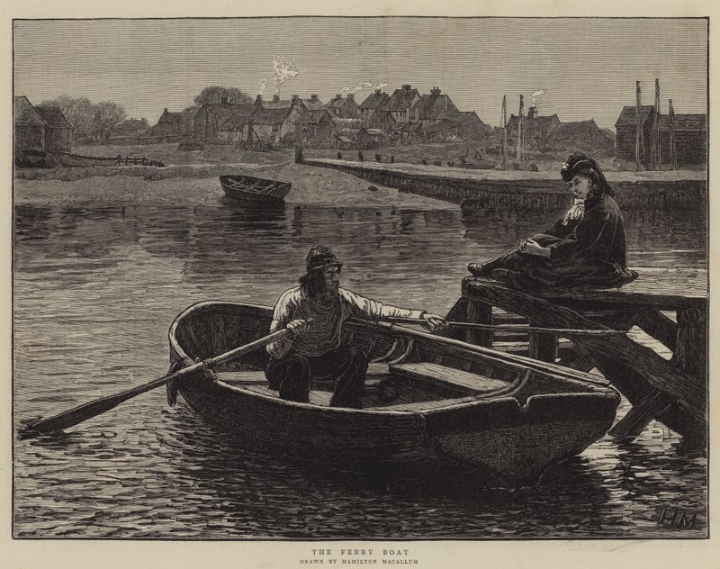 The Ferry Boat by Hamilton Macallum: Buy fine art print