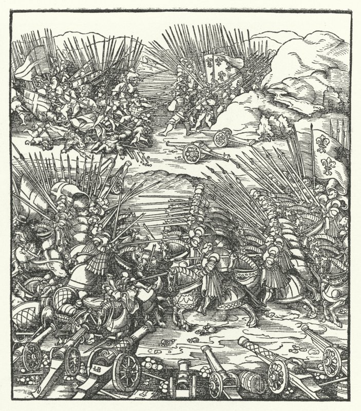 Battle Between the French and Venetian Armies During the War of the ...