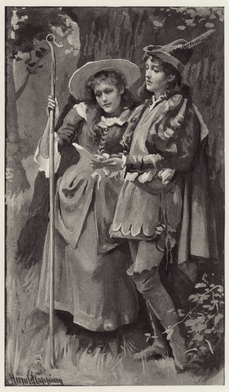 Ganymede and Aliena were strangely surprised to find the name of ...