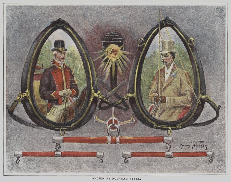 Old and New Coach Drivers by Harry Finney: Fine art print