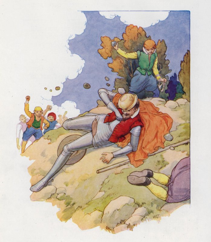 Illustration for Don Quixote by Harry George Theaker