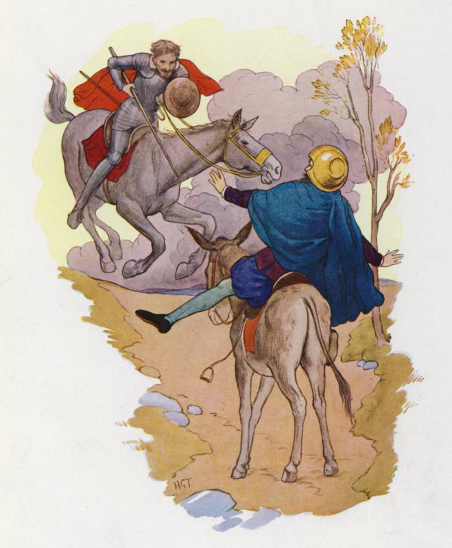 Illustration for Don Quixote by Harry George Theaker