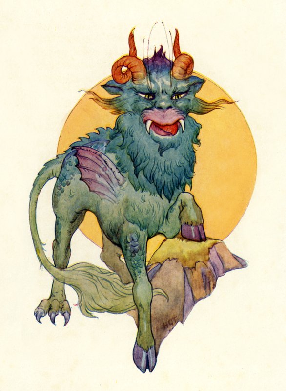 The great beast by Harry George Theaker: Fine art print