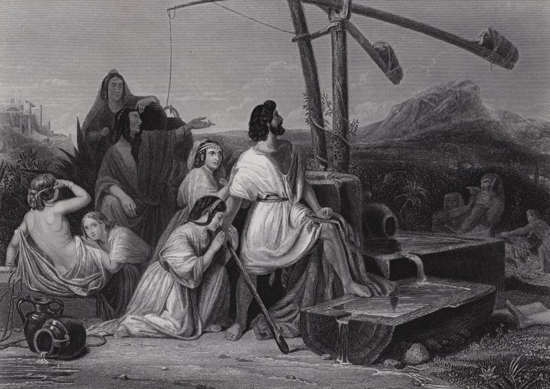 Moses in the land of Midian