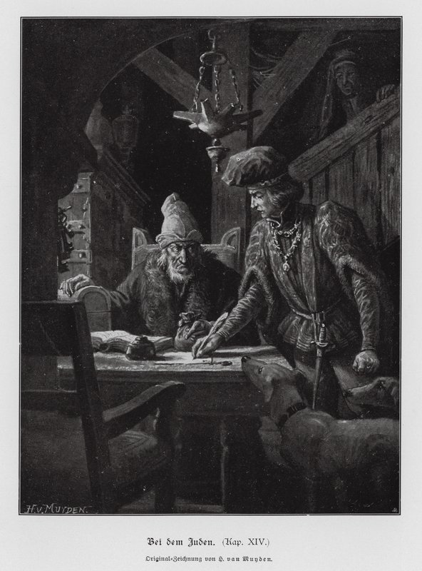 Jewish moneylender by Henri van Muyden: Buy fine art print