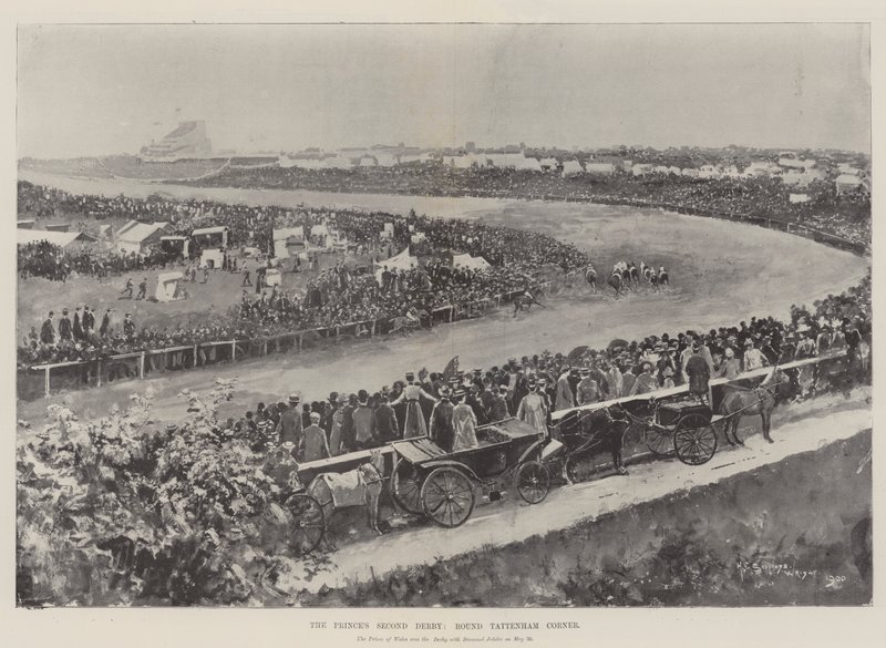 The Prince's Second Derby, round Tattenham Corner