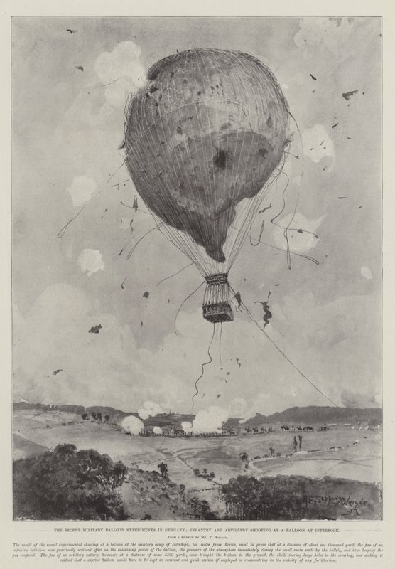 The Recent Military Balloon Experiments in Germany, Infantry and ...