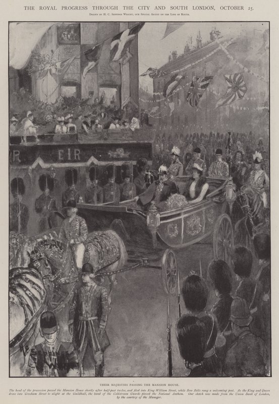 The Royal Progress through the City and South London, 25 October
