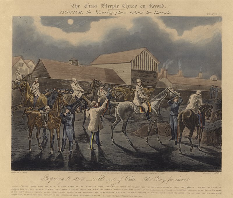 The First Steeple Chase on Record by Henry Thomas Alken