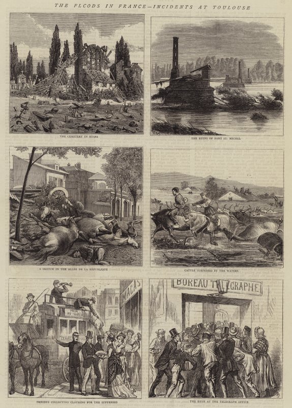 The Floods in France, Incidents at Toulouse