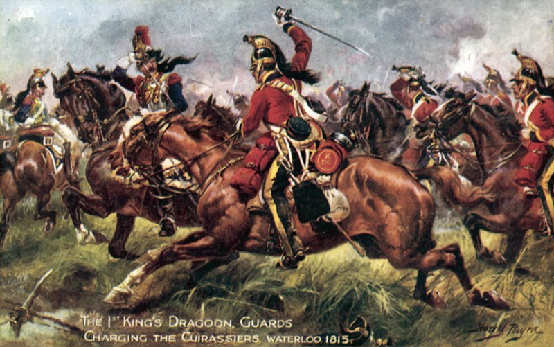 1st (King's) Dragoon Guards, Battle of Waterloo, 18 June 1815