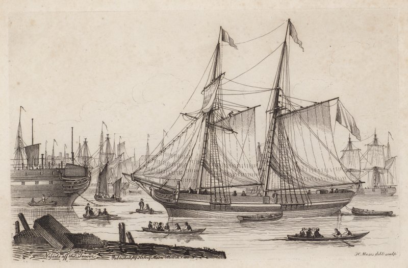 Vessels off the Tower by Henry Moses: Buy fine art print