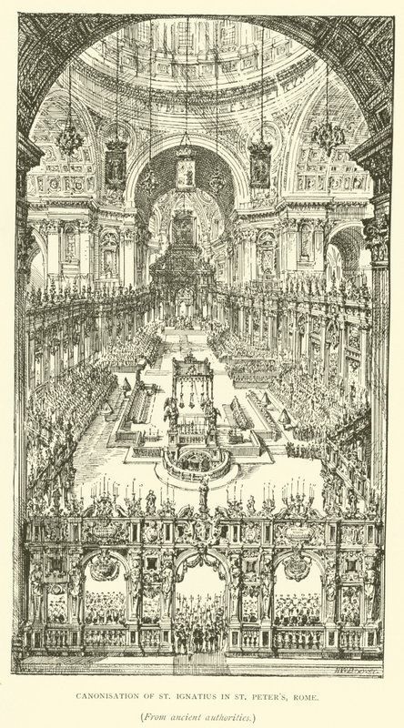 Canonisation of St Ignatius in St Peter's, Rome