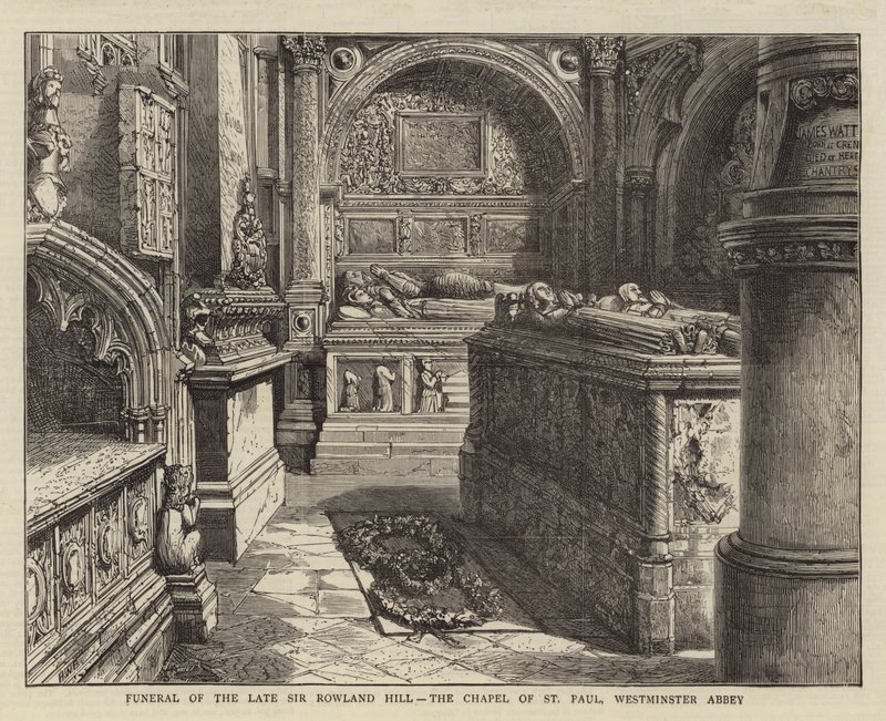 Funeral of the Late Sir Rowland Hill, the Chapel of St Paul ...