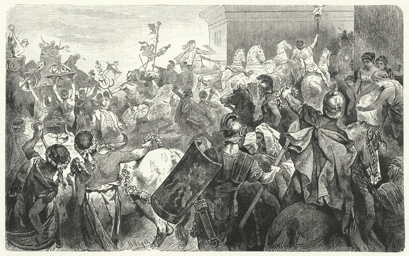 Triumph of Scipio Aemilianus After the Destruction of Carthage in the ...