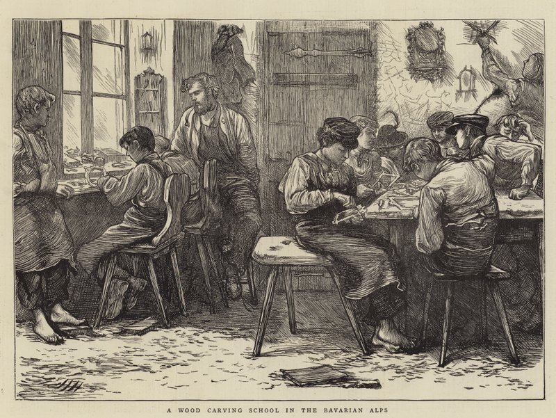 A Wood Carving School in the Bavarian Alps