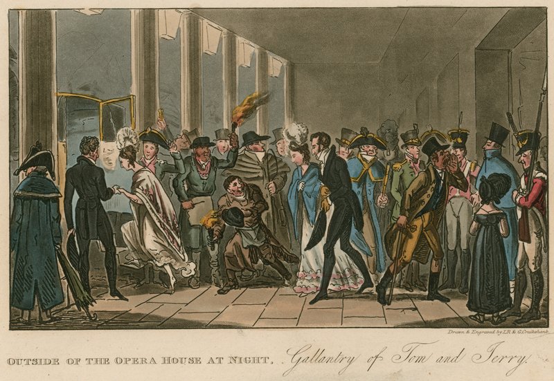 Outside of the Opera House; Gallantry of Tom and Jerry