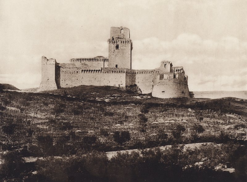 Assisi: La Rocca, 14th Century by Italian Photographer