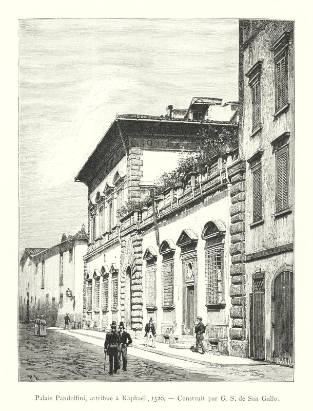 Pandolfini Palace, attributed to Raphael by Italian School