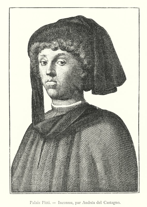 Pitti Palace, Unknown, by Andrea del Castagno (engraving)