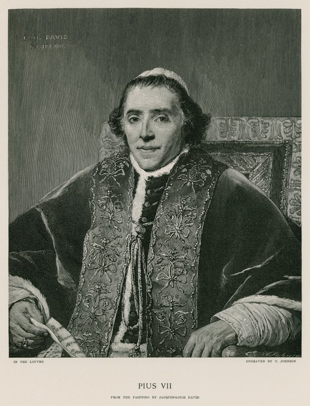 Pope Pius VII by Jacques Louis David: Buy fine art print
