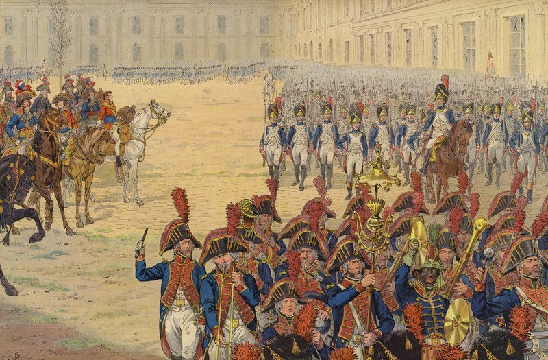 First Review of the Consular Guard on the Parade Ground at the ...