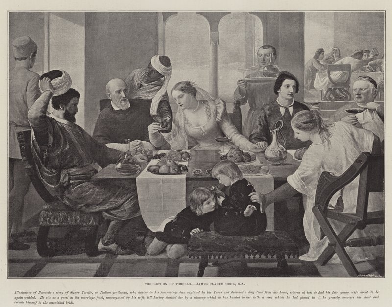 The Return of Torello by James Clarke Hook: Fine art print