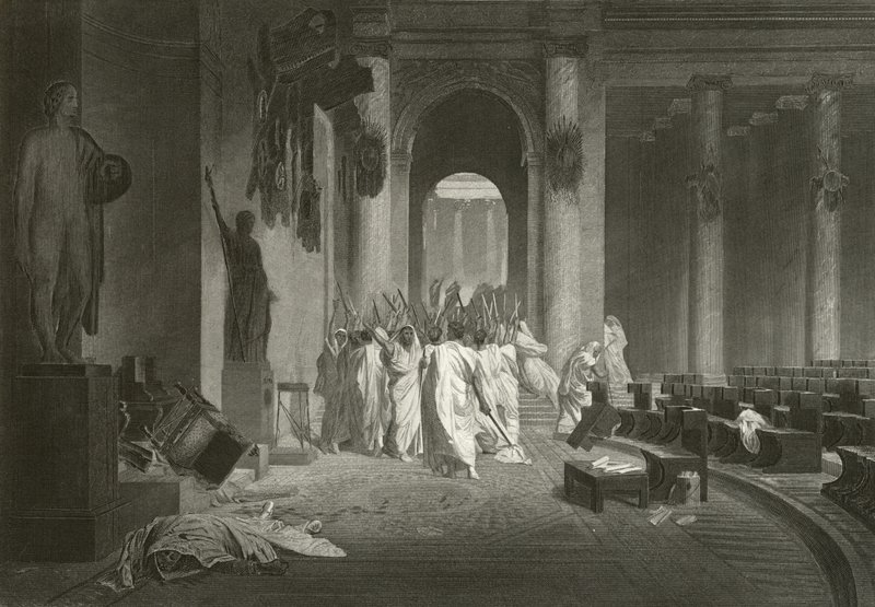 Death of Julius Caesar, 44 BC by Jean Leon Gerome