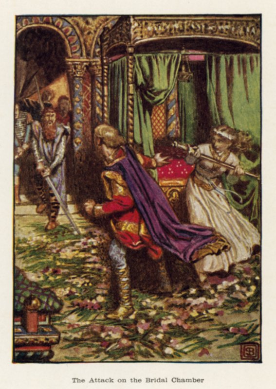 The Attack on the Bridal Chamber by John Byam Liston Shaw