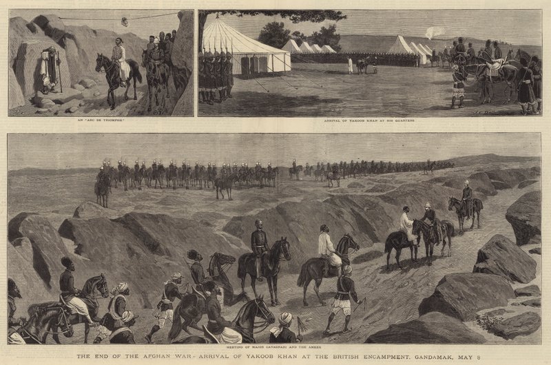 The End of the Afghan War, Arrival of Yakoob Khan at the British ...